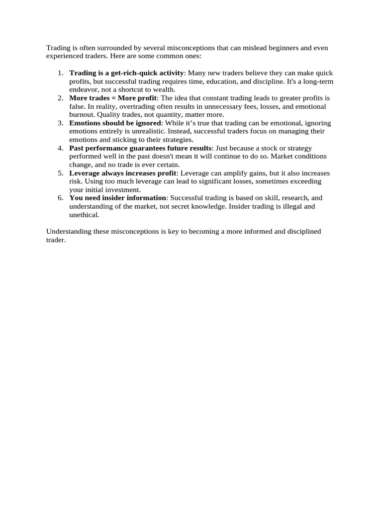 Misconceptions | PDF