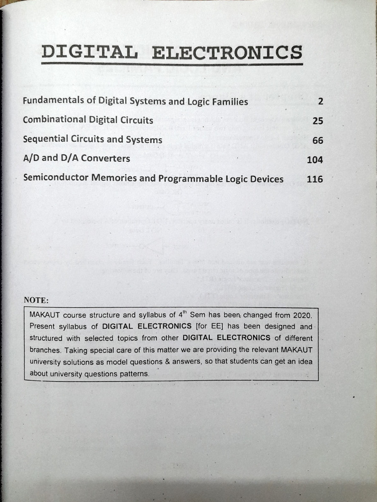 Digital Electronics 4th Sem | PDF