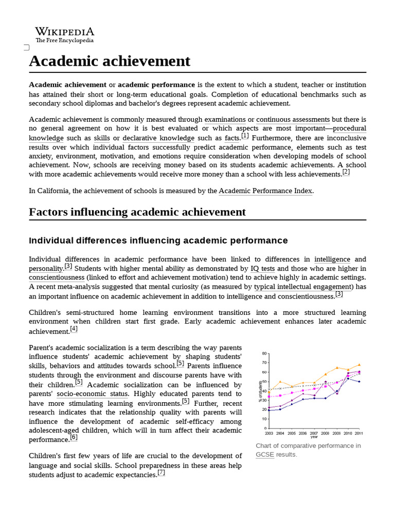 Academic_achievement | PDF | Psychology | Cognitive Science