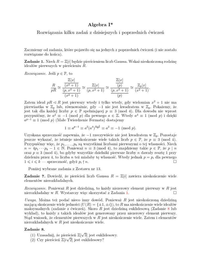 Algebra Rozw | PDF