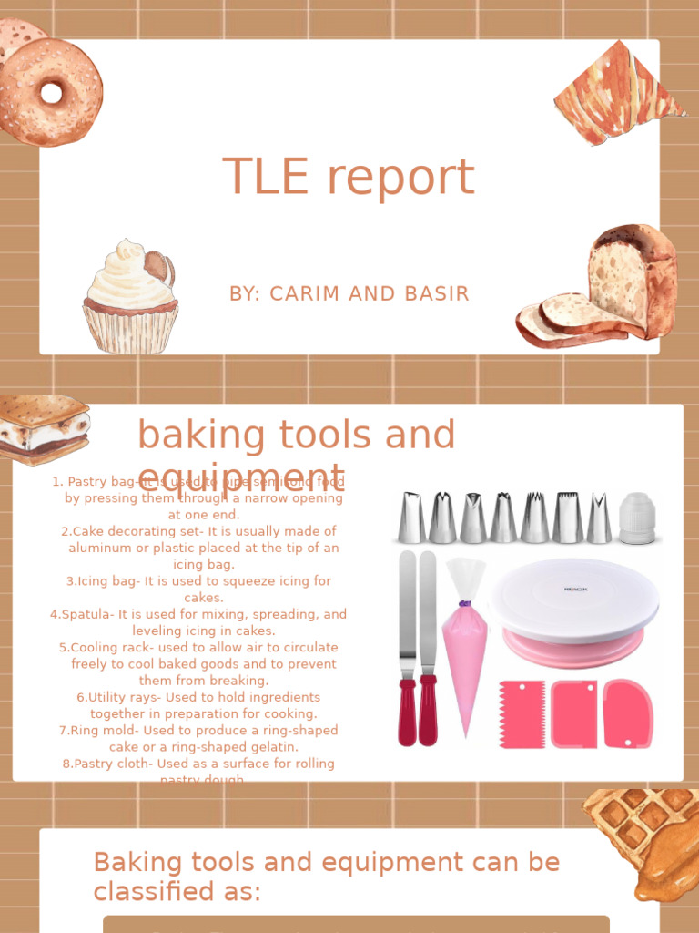 TLE report | PDF | Oven | Baking