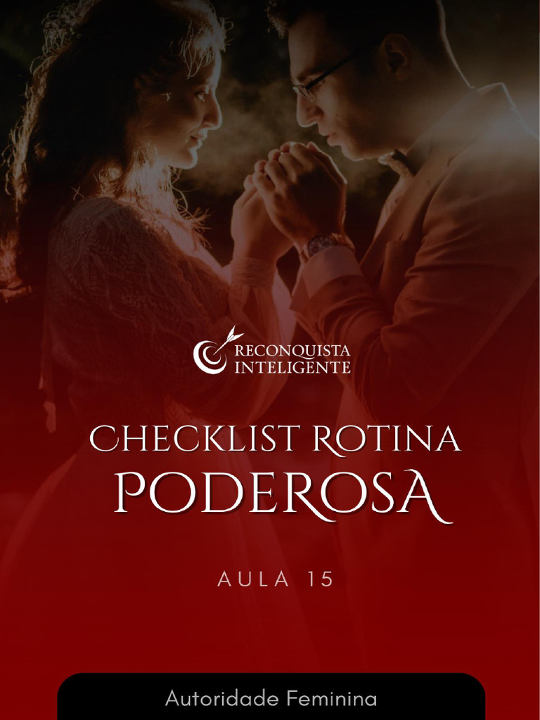 Aula 15 - Checklist Da Rotina Poderosa | PDF | Aprendizado | Motivacional