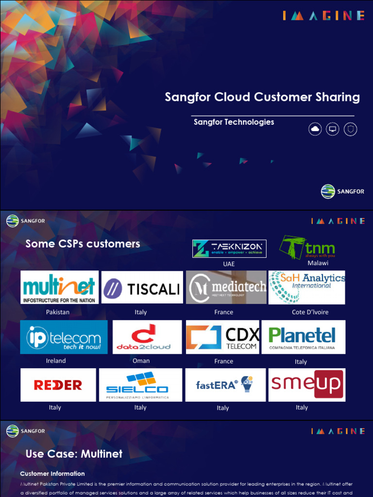 (Isp) Sangfor Cloud Customer Sharing v1.0 | PDF | Cloud Computing | Virtualization