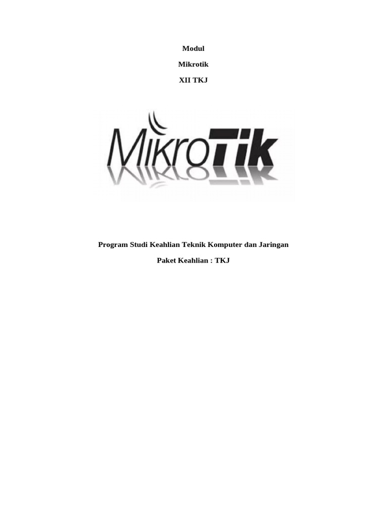 Modul Ajar Mikrotik | PDF | Teknologi & Rekayasa