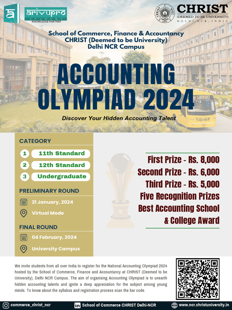 Invitation To Accounting Olympiad 2024 | PDF | Accountant | Accounting