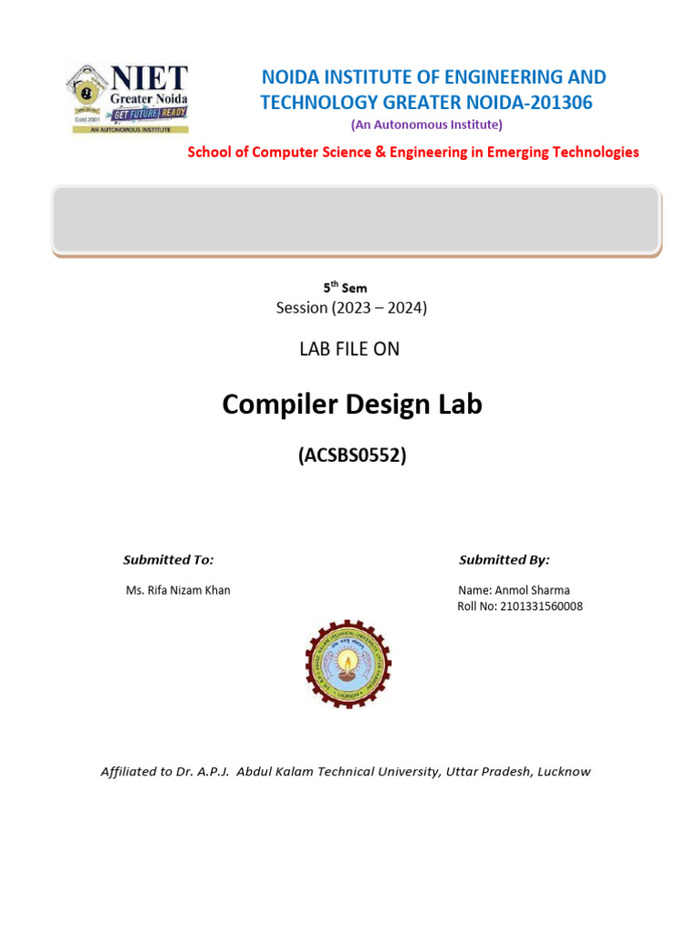 Anmol Compiler | PDF | Parsing | Grammar
