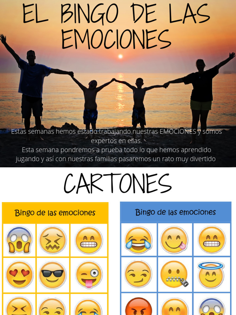 Bingo de Las Emociones | PDF