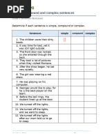 Grade 5 Sentence Types Worksheet | PDF | Grammar | Language Mechanics