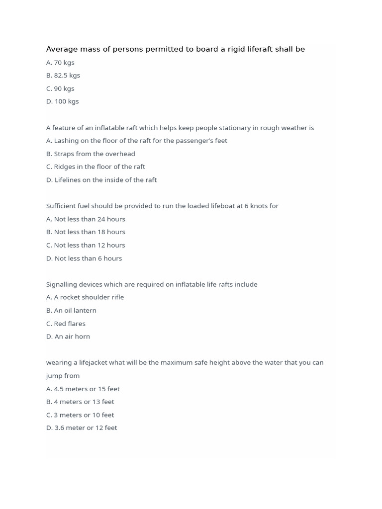 PSF Questions | PDF | Boats | Water Transport