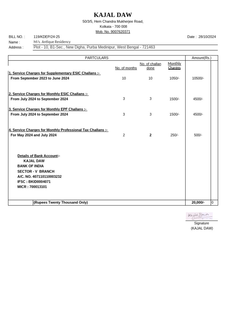 BILL | PDF