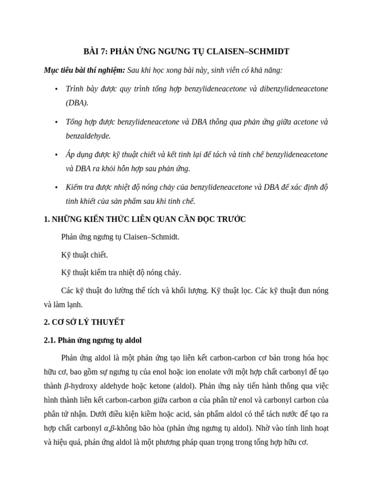08a - BÀI 7 PH N NG NGƯNG T CLAISEN-SCHMIDT | PDF