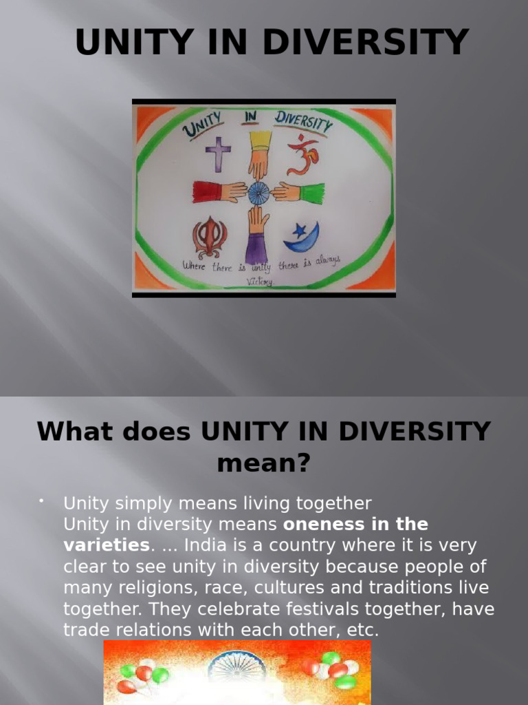 Unity in Diversity in India | PDF | South Asia