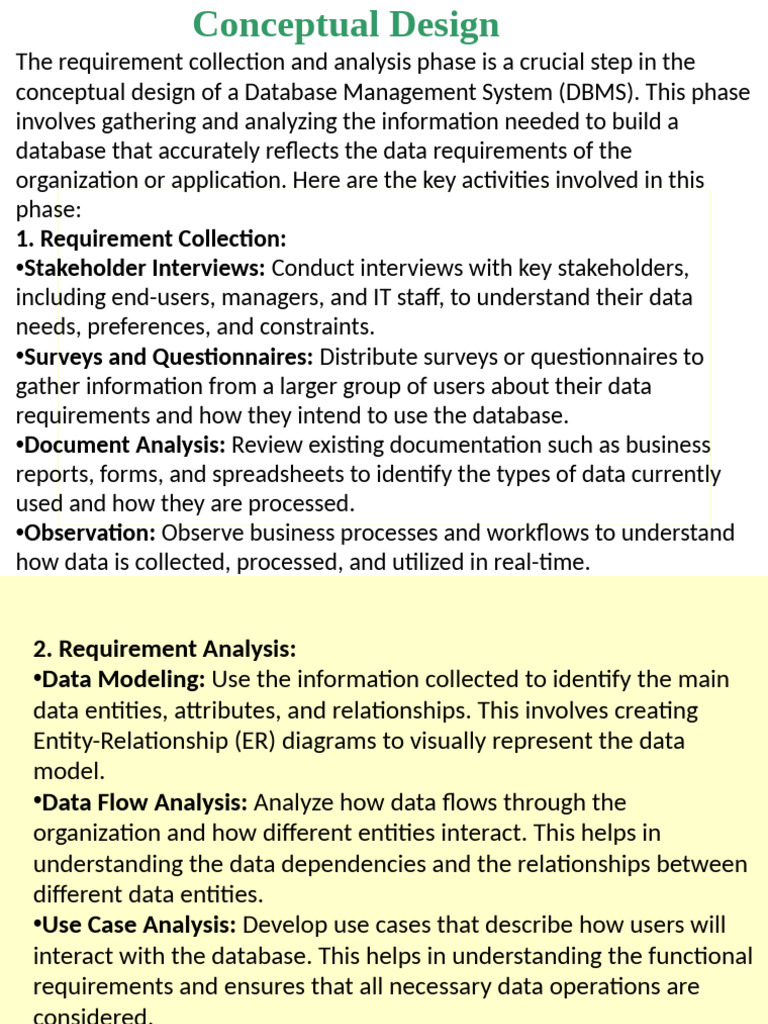 Conceptual Design Process | PDF | Databases | Conceptual Model