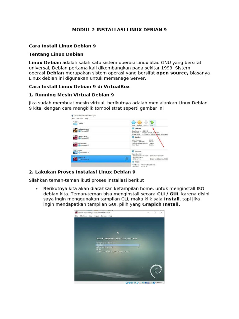 Modul 2 Installasi Linux Debian 9 Pdf