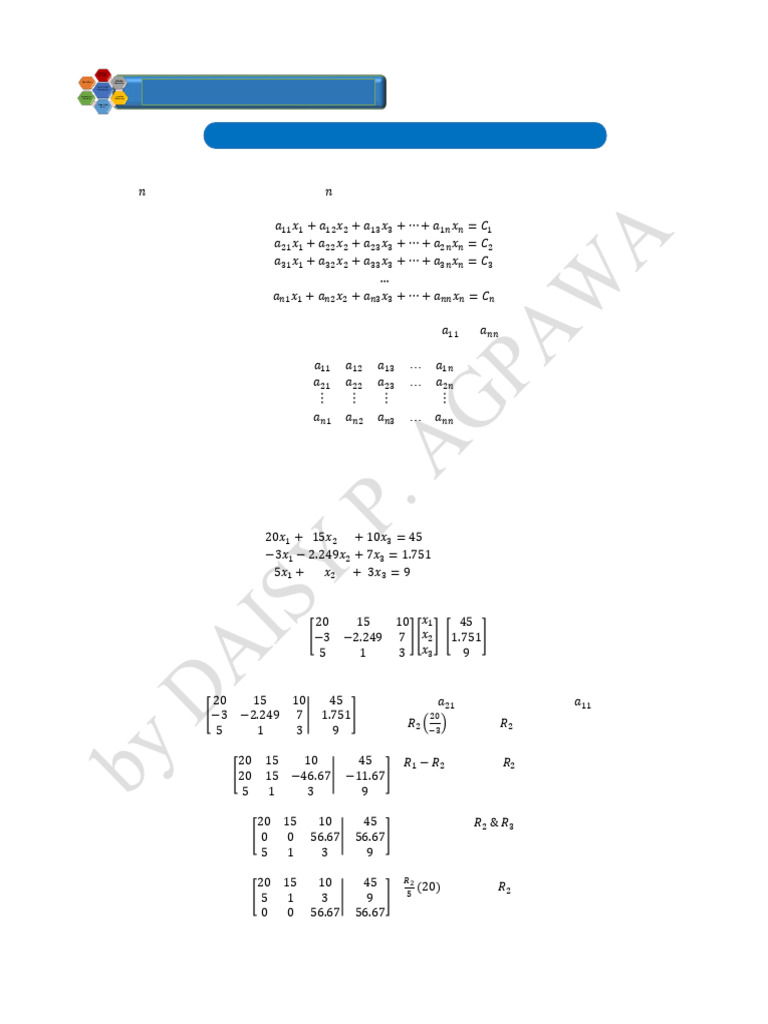 Mod 3 Math 311 | PDF | Matrix (Mathematics) | Matrix Theory