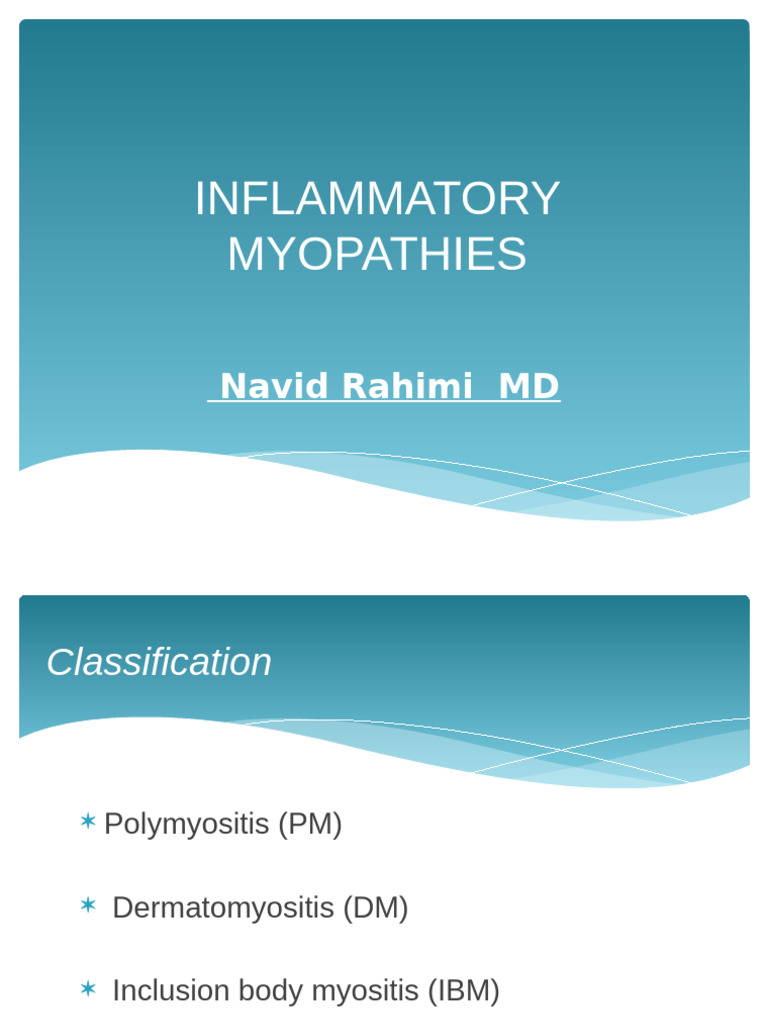 Inflammatory Myopathy (Revised) | PDF | Medical Specialties | Diseases ...