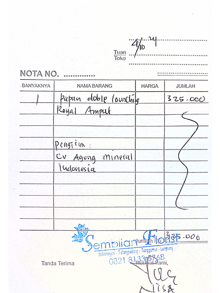 Nota Bunga | PDF