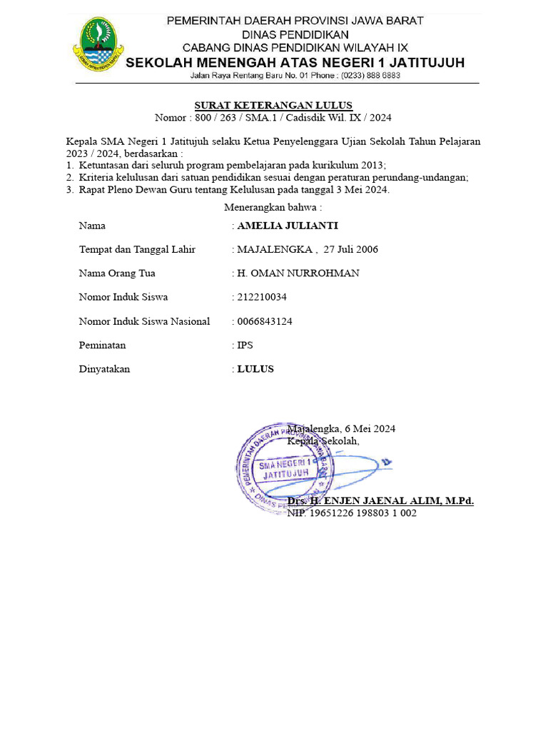 SKL 2024 | PDF | Pengembangan Diri