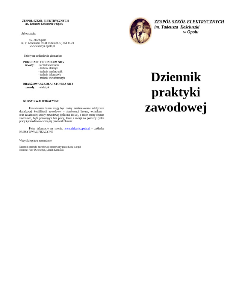 Dziennik Praktyk 2019 | PDF
