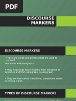Discourse Marker Examples | PDF