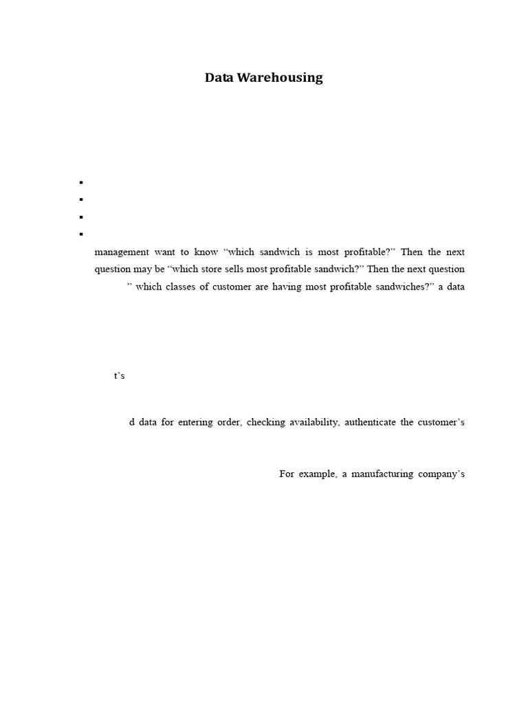 Data Warehousing and Data Mining | PDF | Data Warehouse | Cluster Analysis Data Warehousing and Data Mining | PDF | Data Warehouse | Cluster Analysis