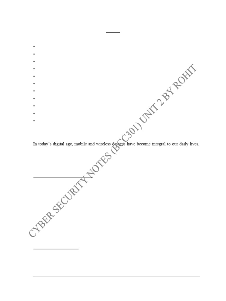 Cyber Security Unit 2 Notes Pdf Computer Security Security