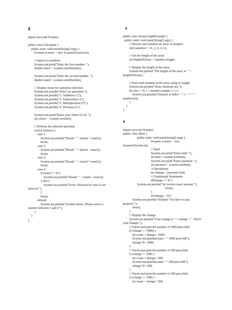 JavaPrograms | PDF | Computer Science | Software Engineering JavaPrograms | PDF | Computer Science | Software Engineering