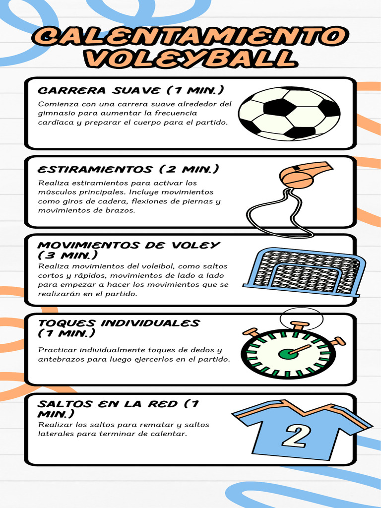Calentamiento Voleyball | PDF