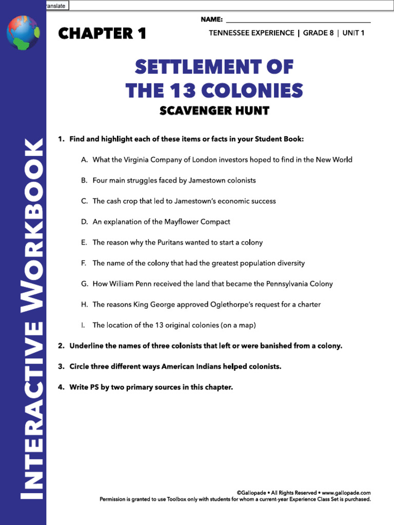 Chapter 1 Scavenger Hunt | PDF