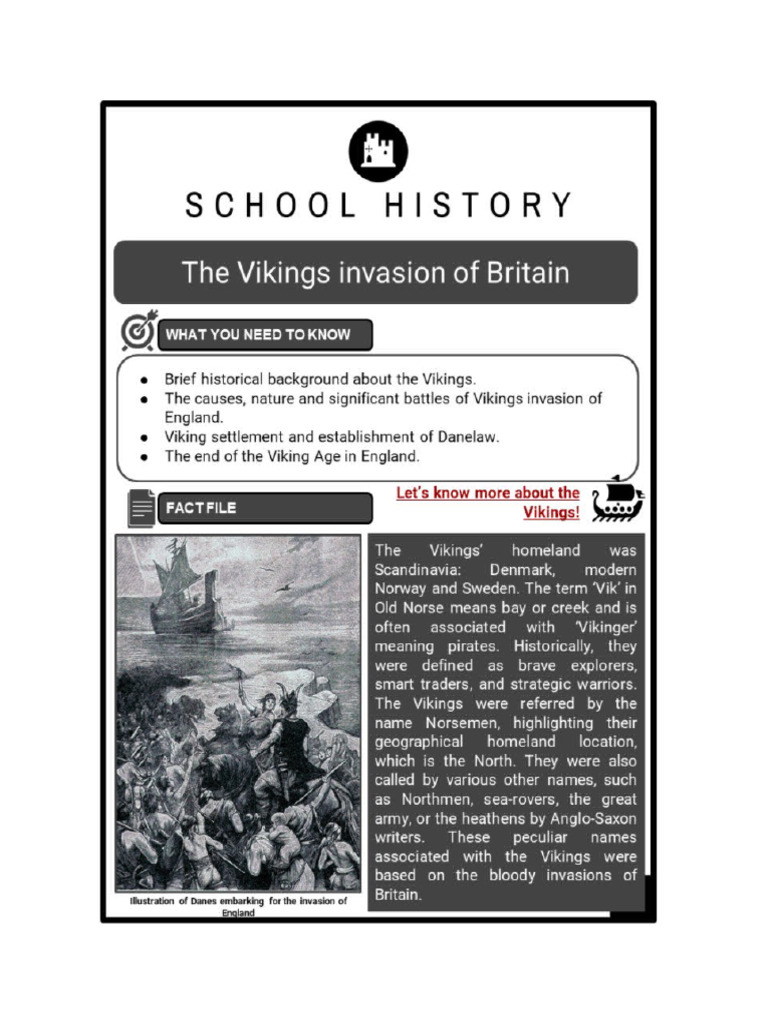 THE VIKINGS | PDF | Danelaw | Vikings