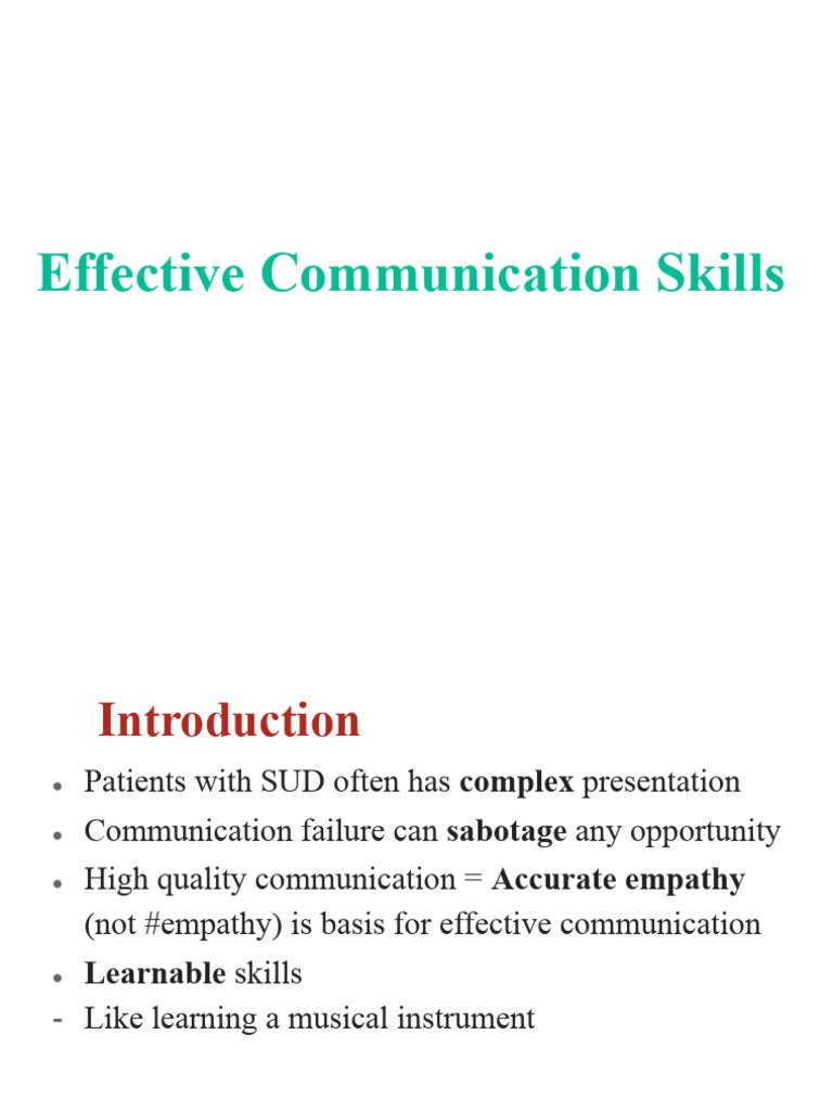 Effective Communication Skills | PDF | Communication | Empathy