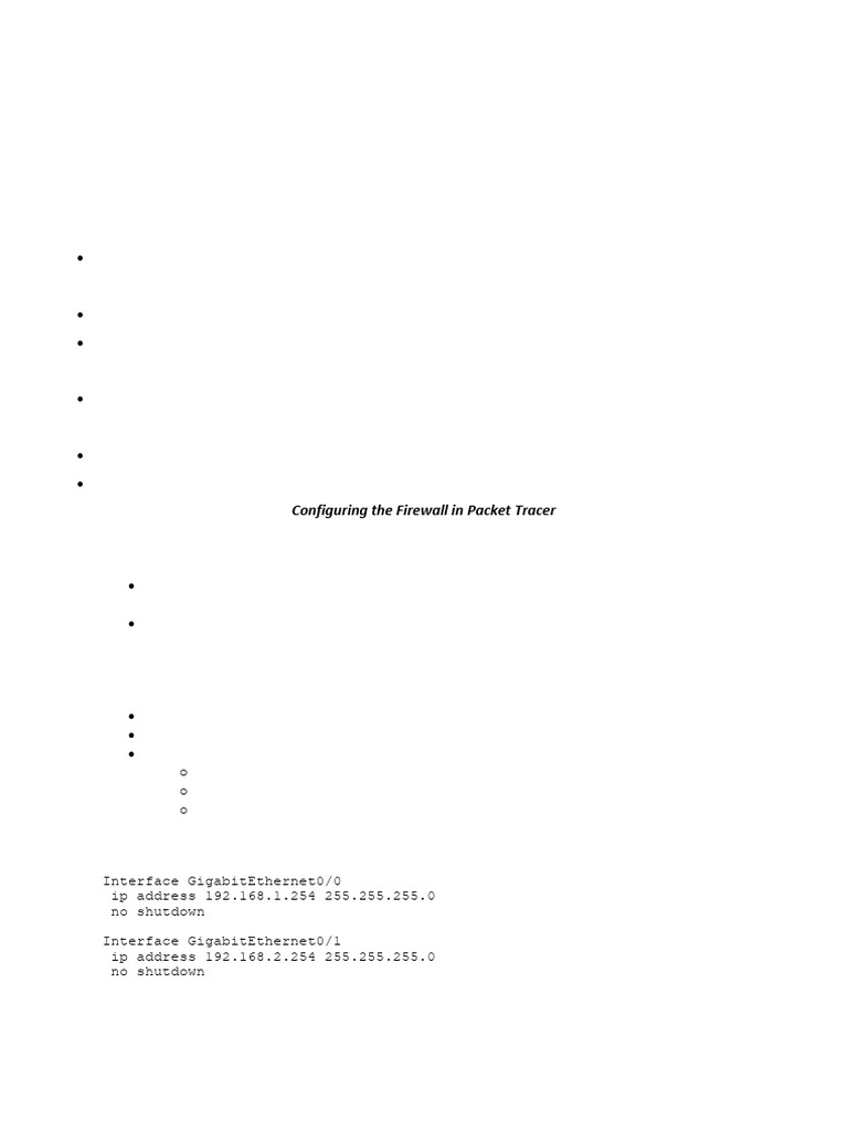 Firewall Configuration-Assignmnet-Lab | PDF | Router (Computing) | Computer Network