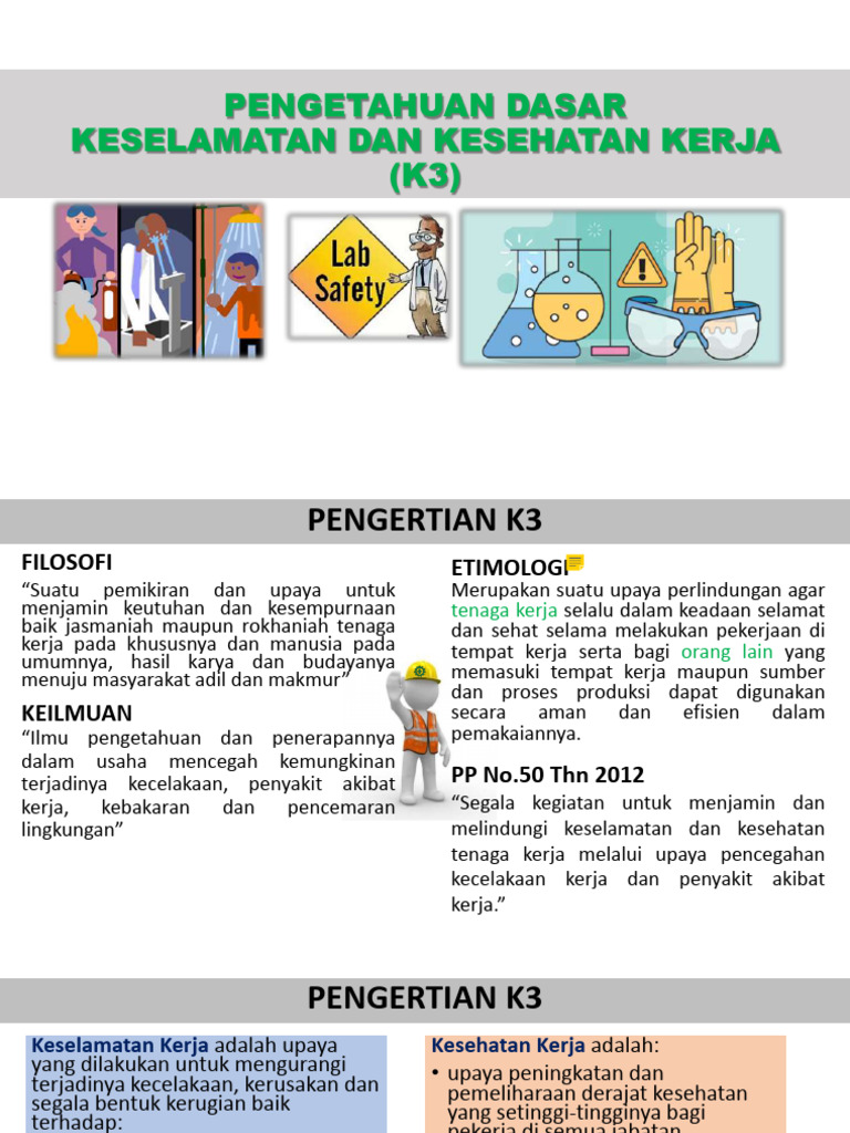 PENGETAHUAN DASAR K3 LABORATORIUM RS Fasyankes | PDF