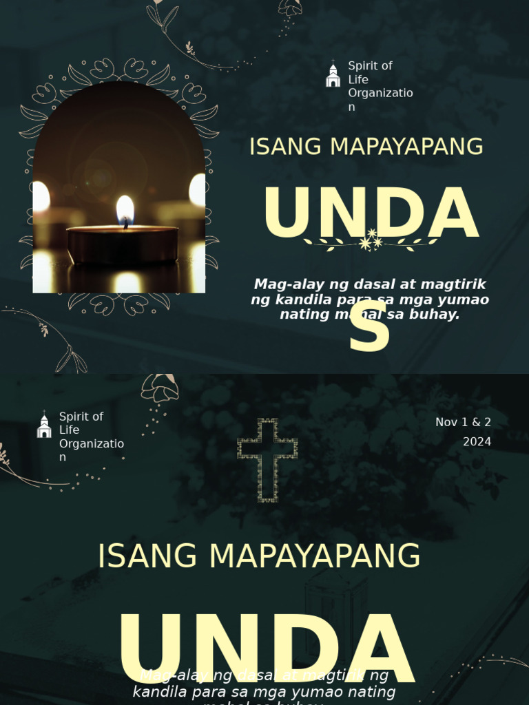Isang Mapayapang Undas Poster | PDF | Home & Garden