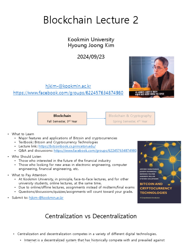 Blockchain Lecture 2 | PDF | Bitcoin | Cryptocurrency