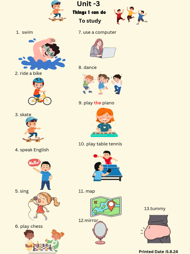 Unit 3 Words To Study | PDF | Home & Garden