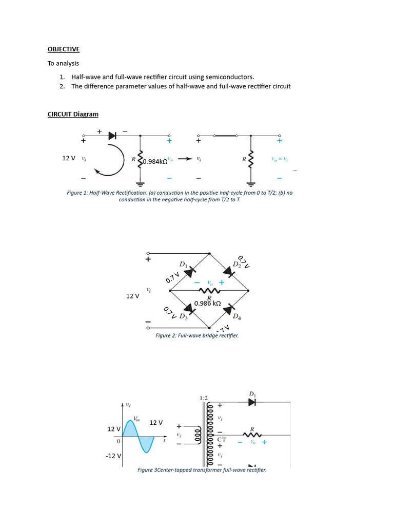 E D Lab Report 2 10 | PDF | Rectifier | Electrical Network