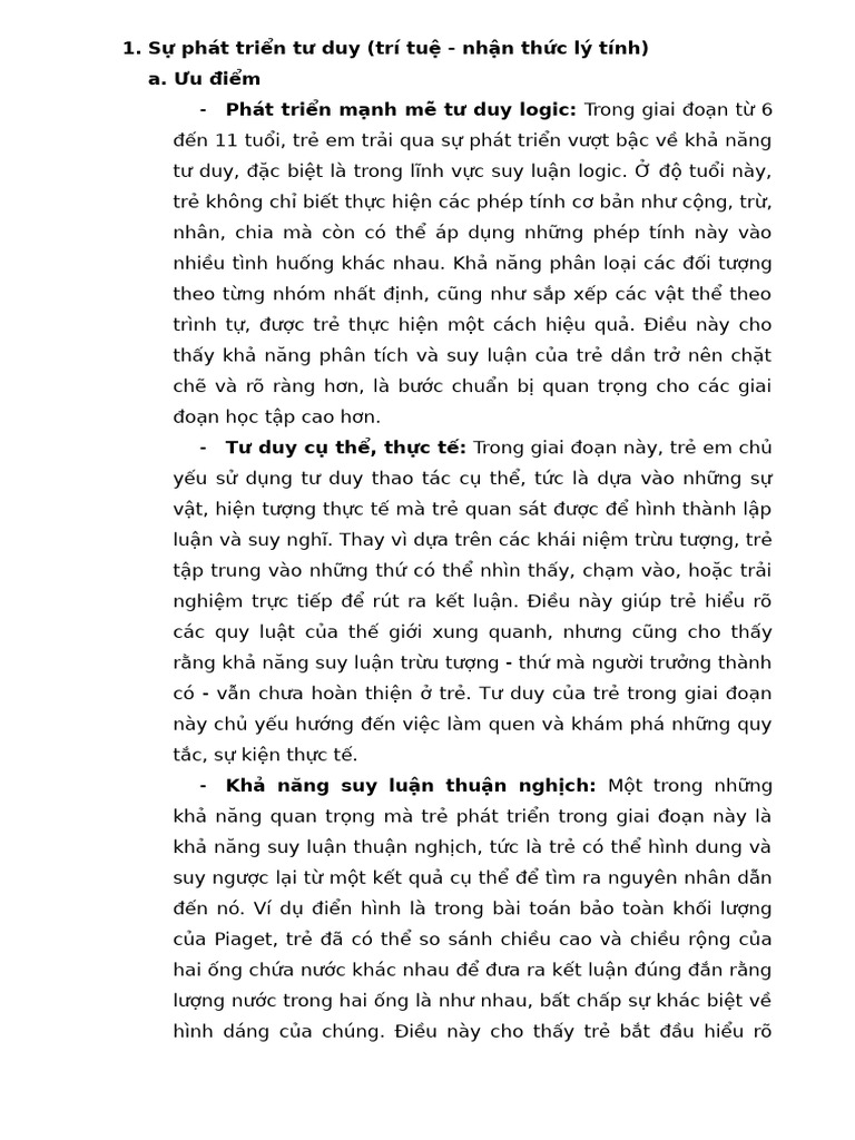 Tam Li Hoc Phat Trien 1 - BTN1 | PDF