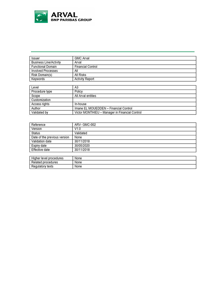 ARV - GMC-002 - Activity | PDF | Economies | Business