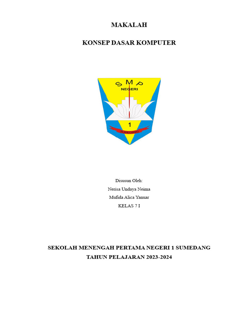 Cover Makalah Komputer | PDF