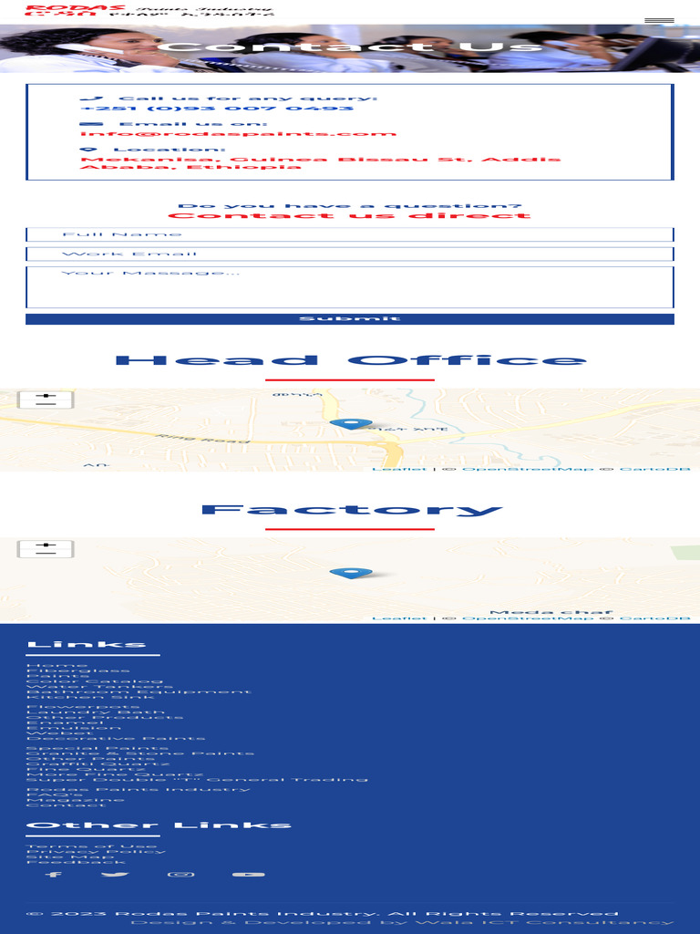 Contact - Rodas Paints Industry | PDF