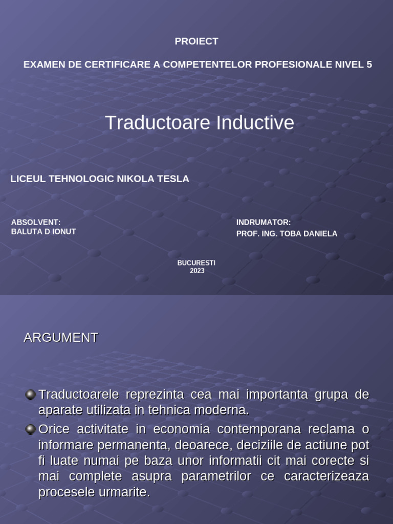 Traductoare Inductive - Trotea | PDF
