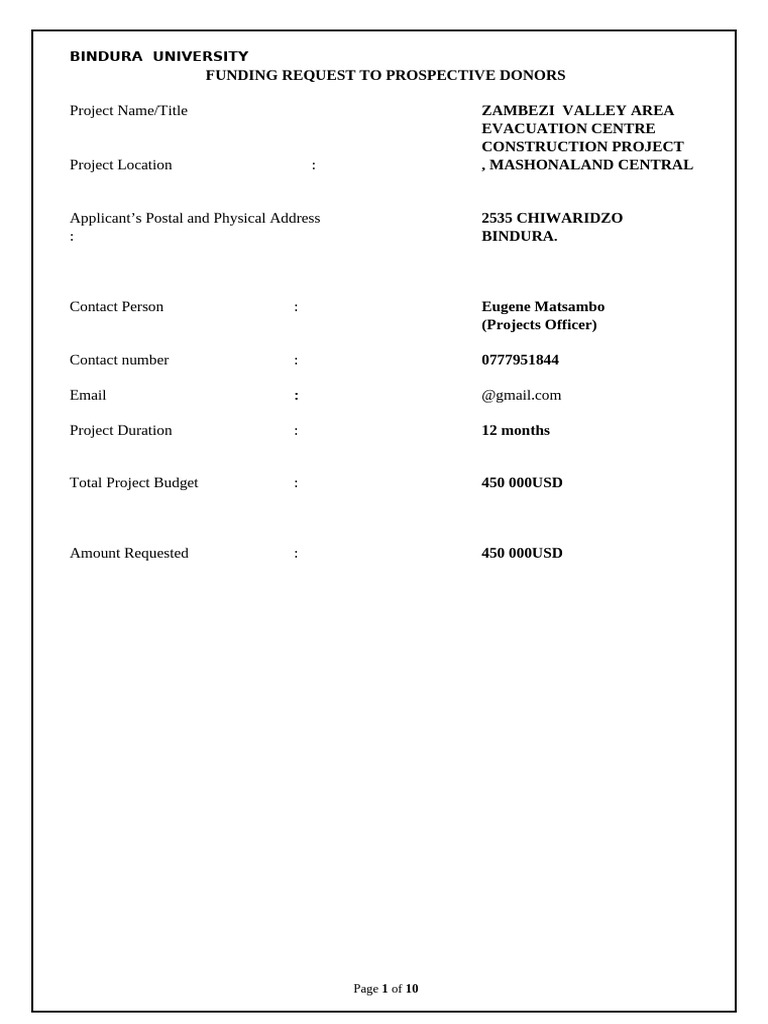 Group 1 Project Management | PDF | Sanitation | Flood