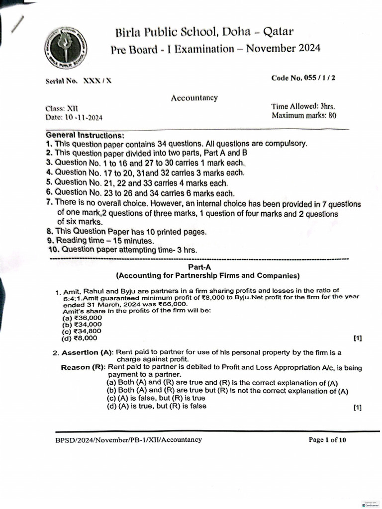 Question Paper | PDF