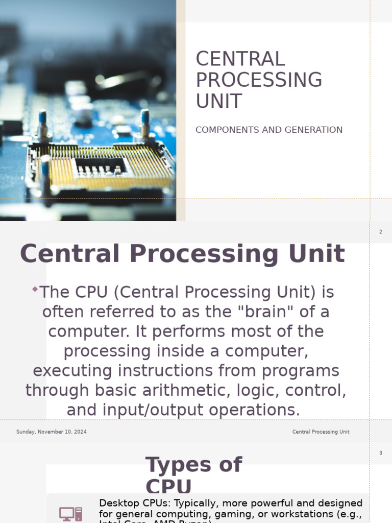 CPU PARTS | PDF | Central Processing Unit | Intel