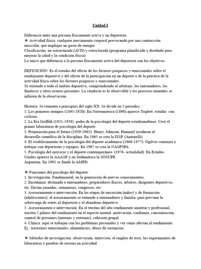 Clases de Deporte | PDF | Estrés (biología) | Las emociones