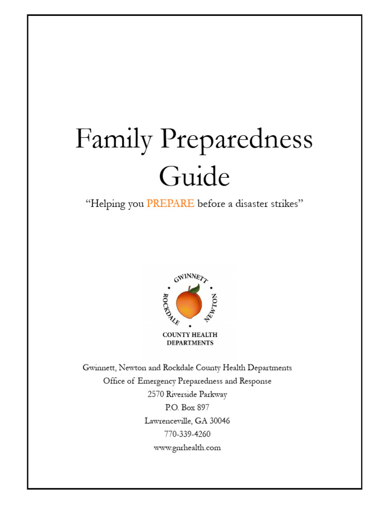 Family Disaster Preparedness Guide | PDF | Emergency Management | Water