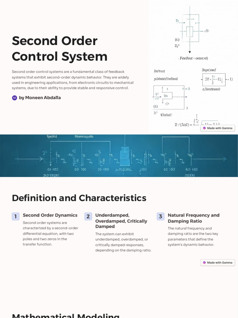 Second Order Control Systems Explained | PDF | Damping | Control Theory