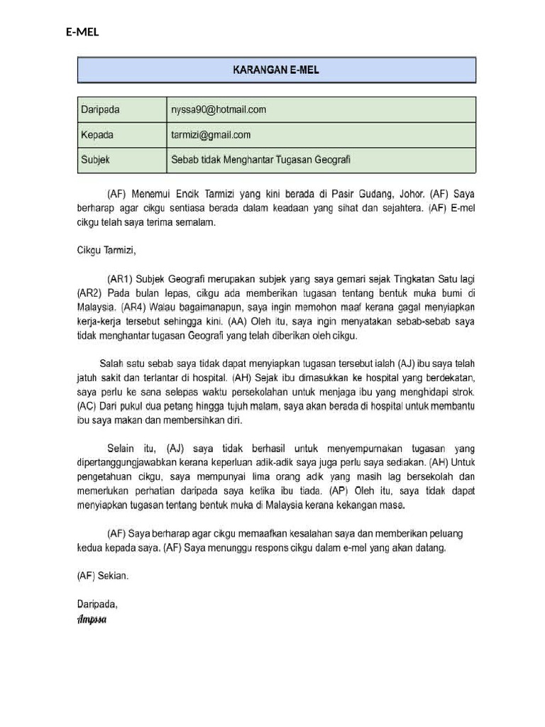 Format Karangan | PDF