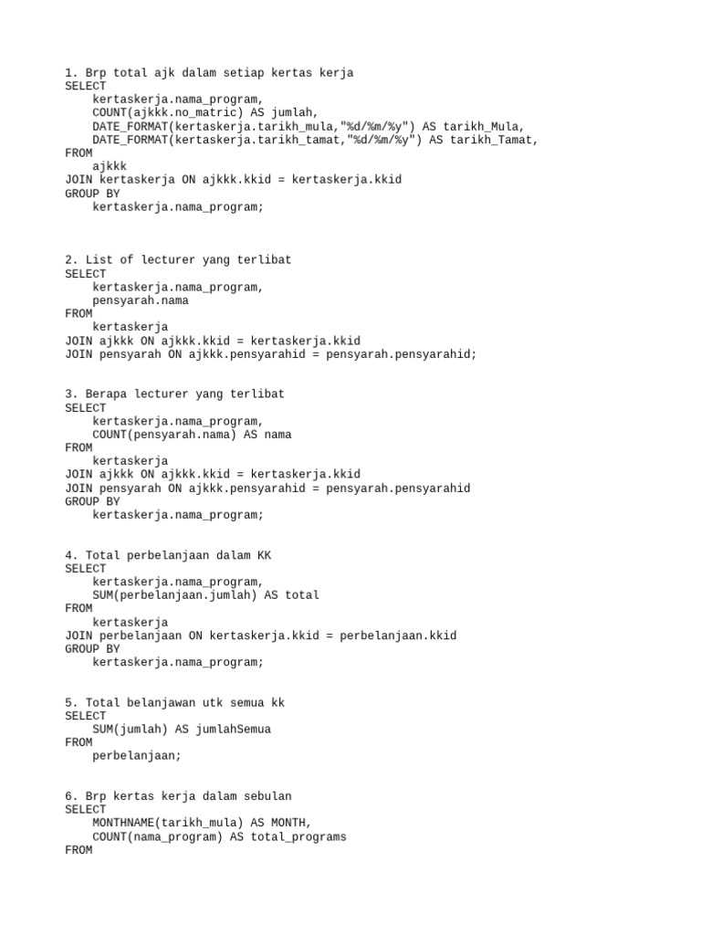 Report Dalam Sistem | PDF